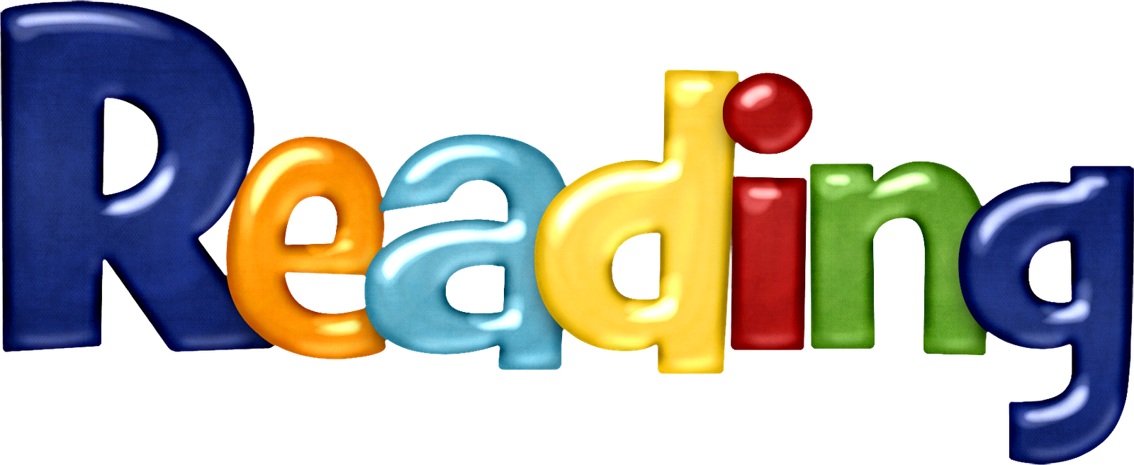 Colorful Reading Written Free PNG Transparent Background 1600x656px ...