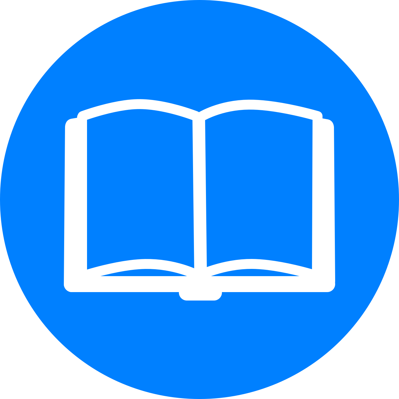 Blue Reading Icon Download PNG Transparent Background 1325x1325px ...