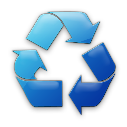 Blue Recycle Icon Images PNG Transparent Background 420x420px ...