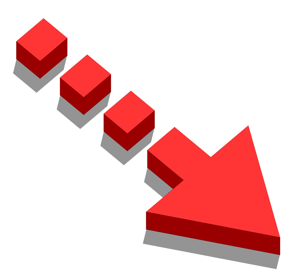 Animation Stepped Red Arrow Free Download PNG Transparent Background ...