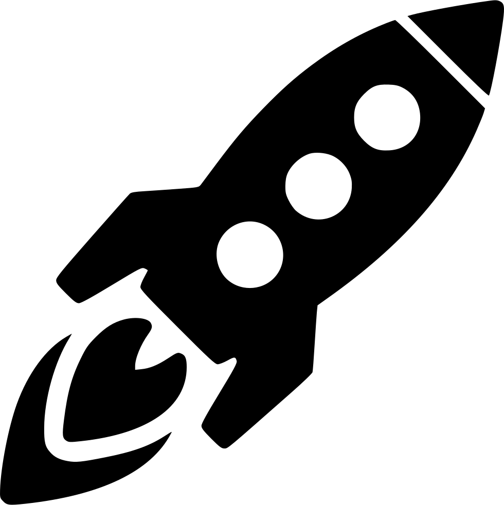 Quality Black Rocket Icon PNG Transparent Background 980x982px ...