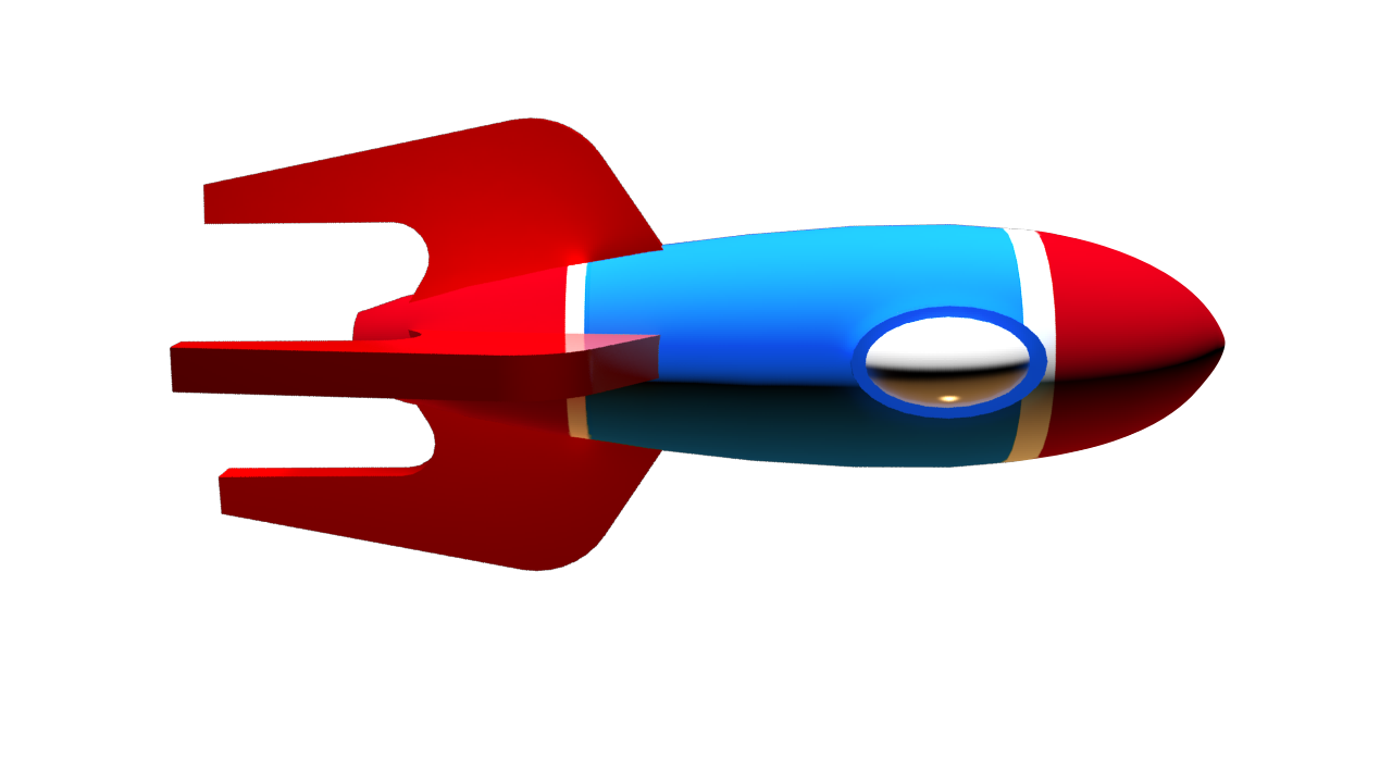 Side View Red Rocket Free PNG Transparent Background 1280x720px ...