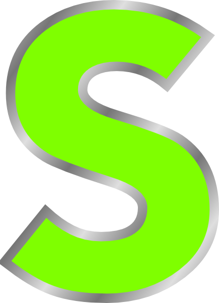 Logo Green Letter S Hd Download With Gray Edges - 28664 - TransparentPNG