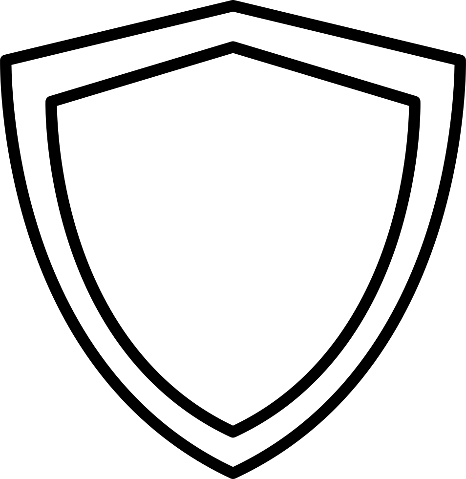 Black Border Shield Vector PNG Transparent Background 954x980px ...