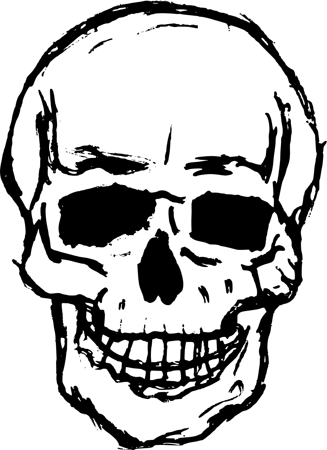 Skeleton Head Cut Out PNG Transparent Background 1090x1500px - Filesize ...