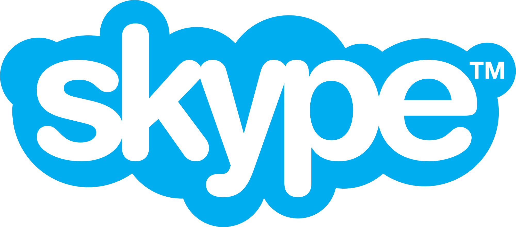 Skype Logo Emblem PNG Transparent Background 2000x881px - Filesize ...