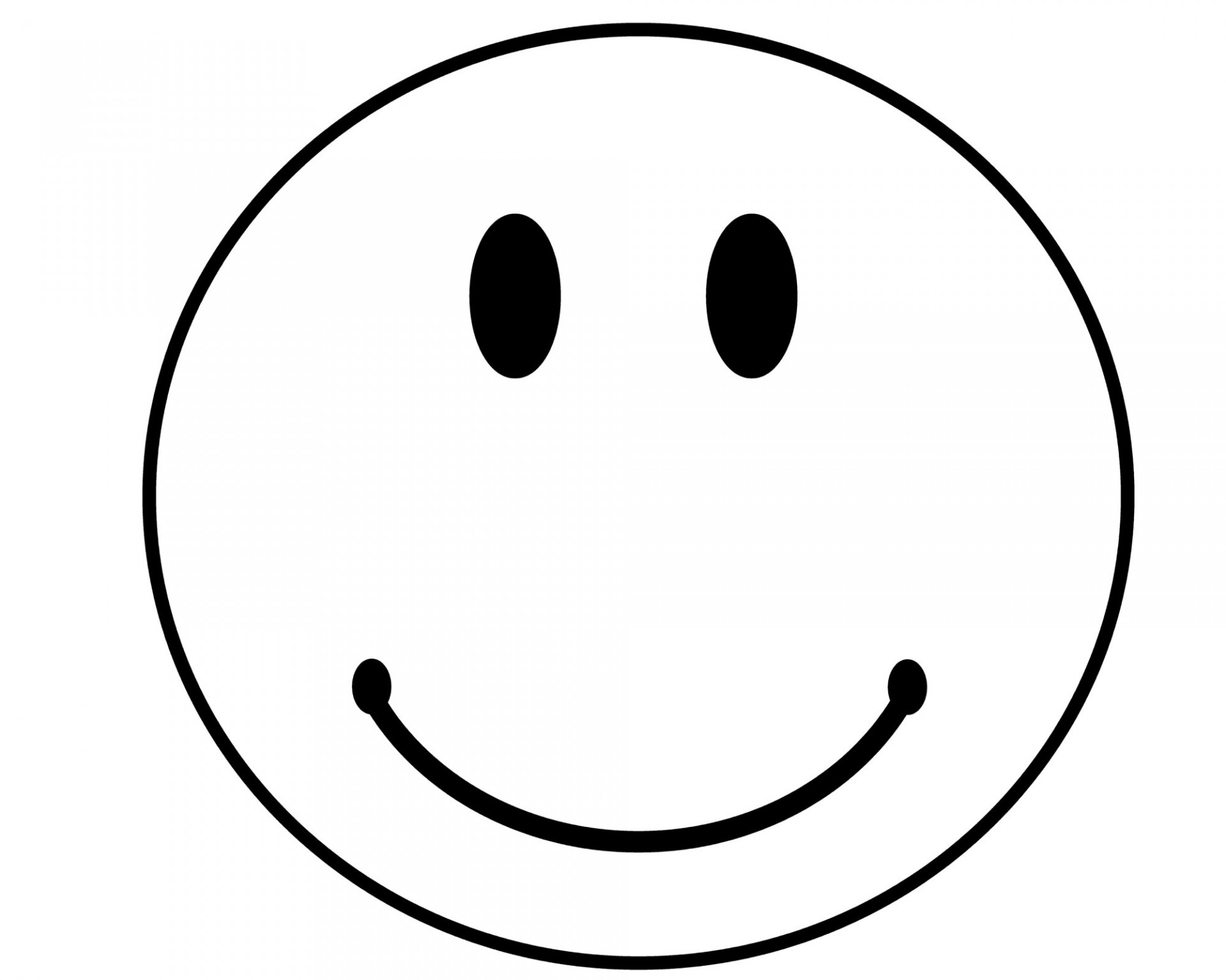 Smiley Face Outline Clip Art PNG Transparent Background 1920x1536px ...