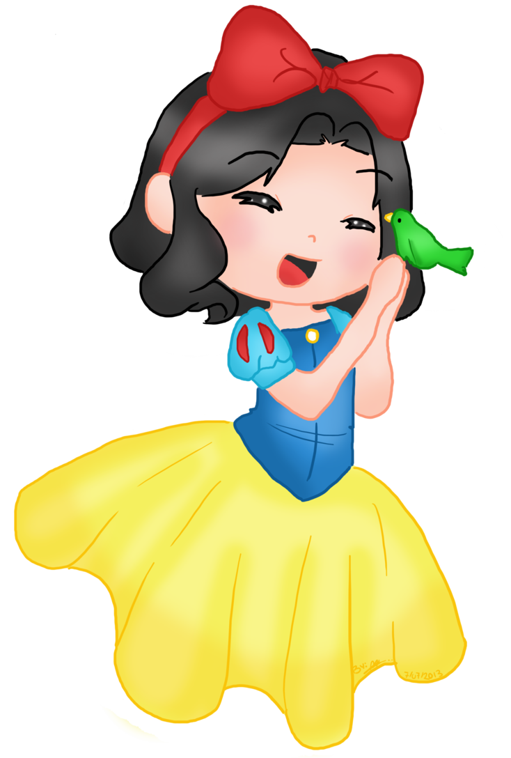 Chibi Snow White PNG Transparent Background 734x1088px - Filesize ...