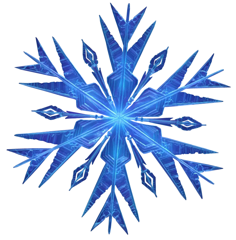 Frozen Snowflake Hd Image, Ice Blue PNG Transparent Background ...