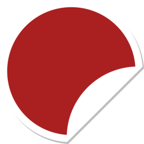 Round Red Sticker With White Frame Clipart PNG Transparent Background ...