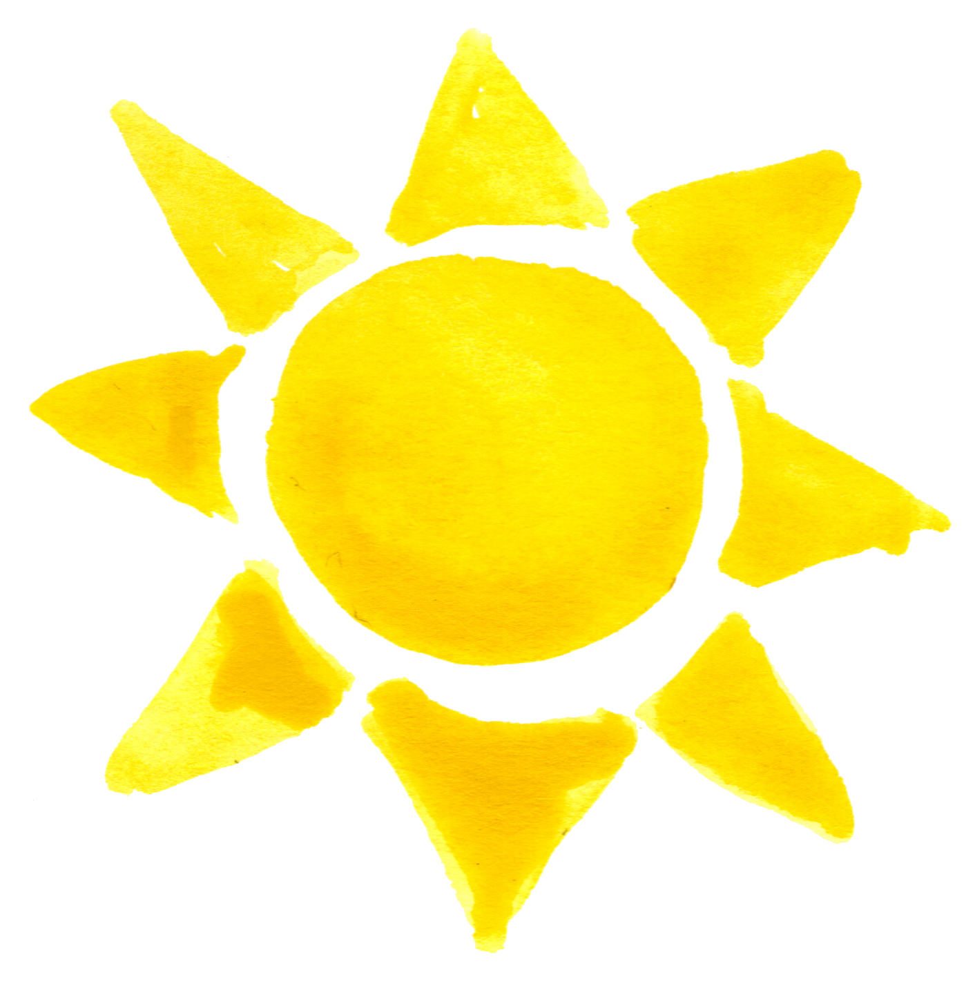 Watercolor Sun PNG Transparent Background 1412x1428px - Filesize ...
