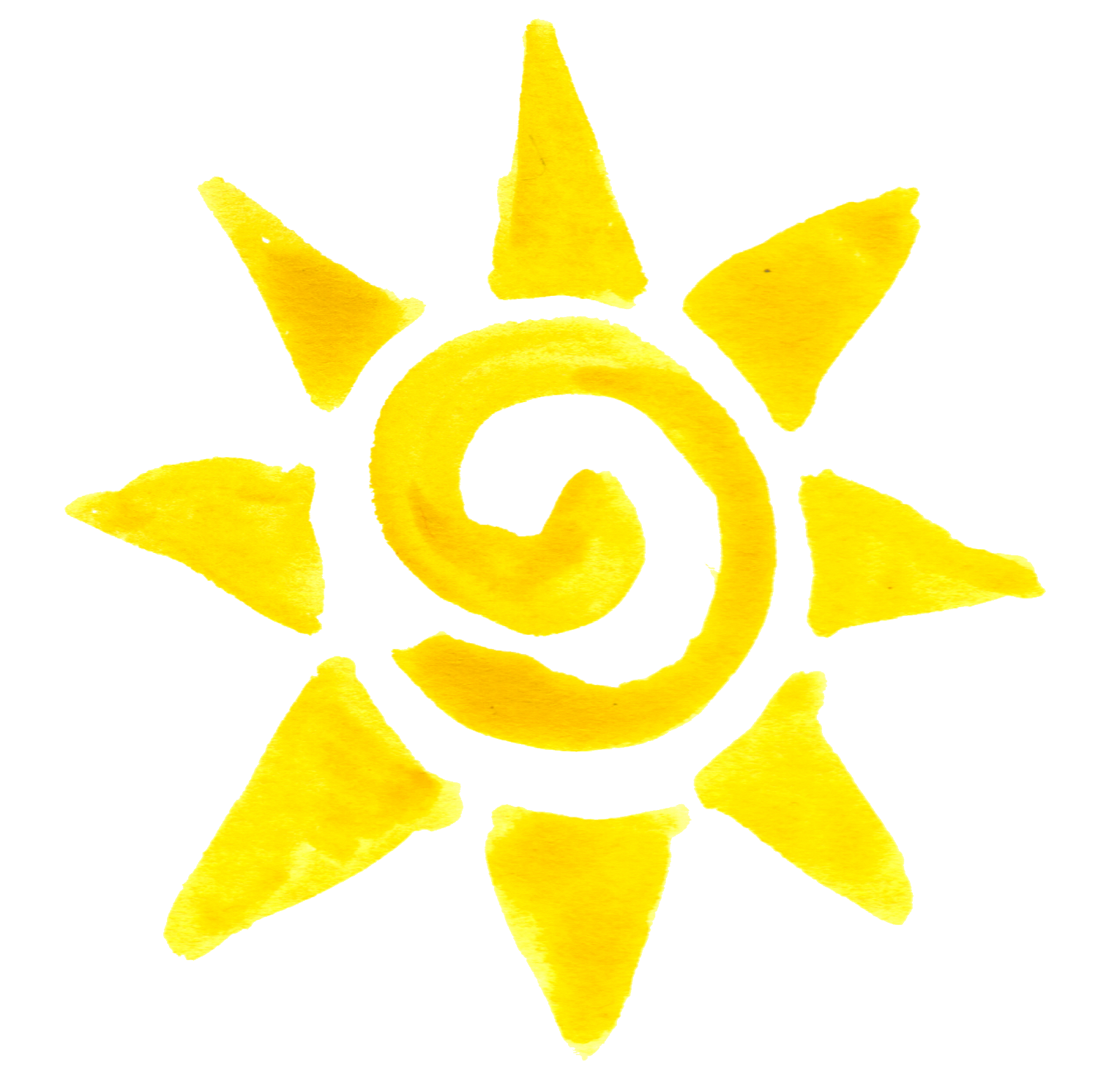 Watercolor Sun Pictures PNG Transparent Background 1500x1491px ...
