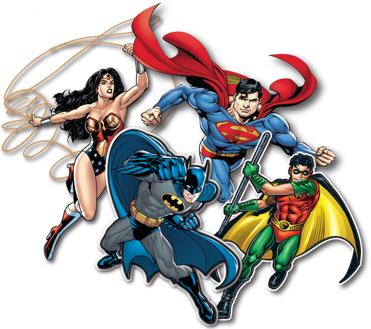Superheroes Free Clipart PNG Transparent Background 737x655px ...