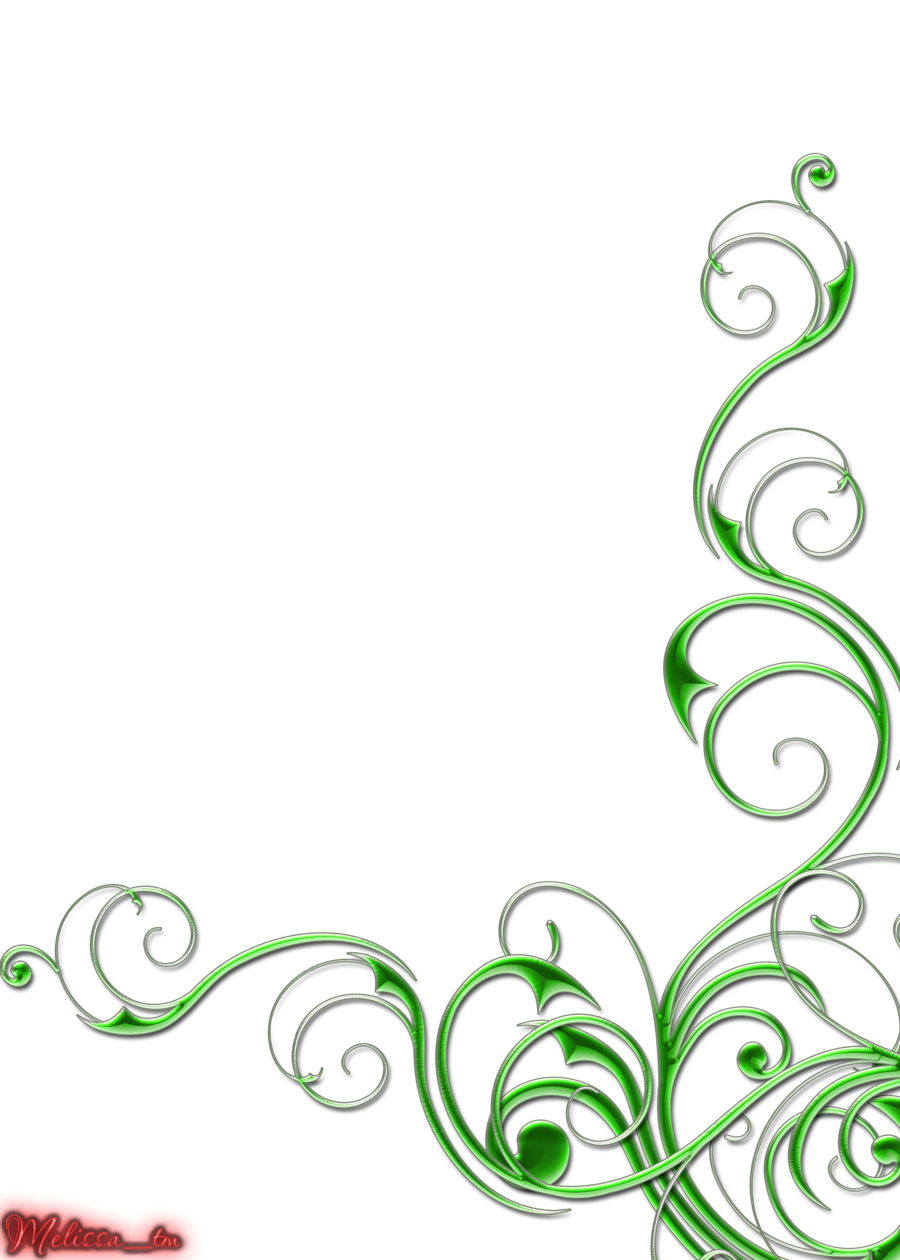Corner Swirls Clipart PNG Transparent Background 900x1260px - Filesize ...