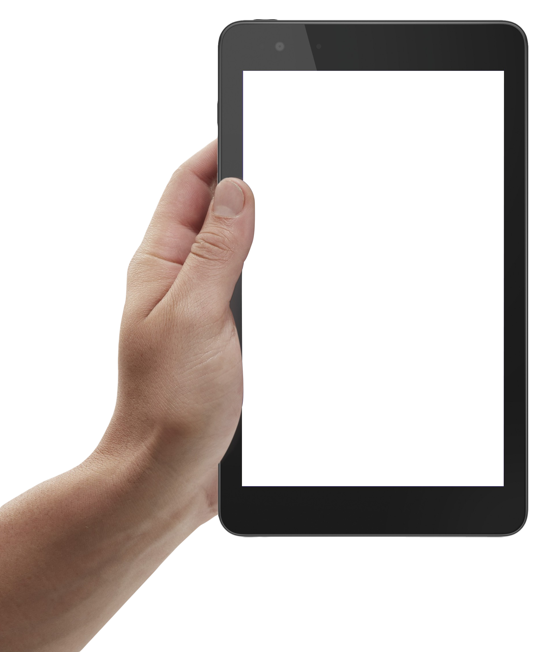 Hand Holding Black Tablet Hd PNG Transparent Background 1922x2273px ...