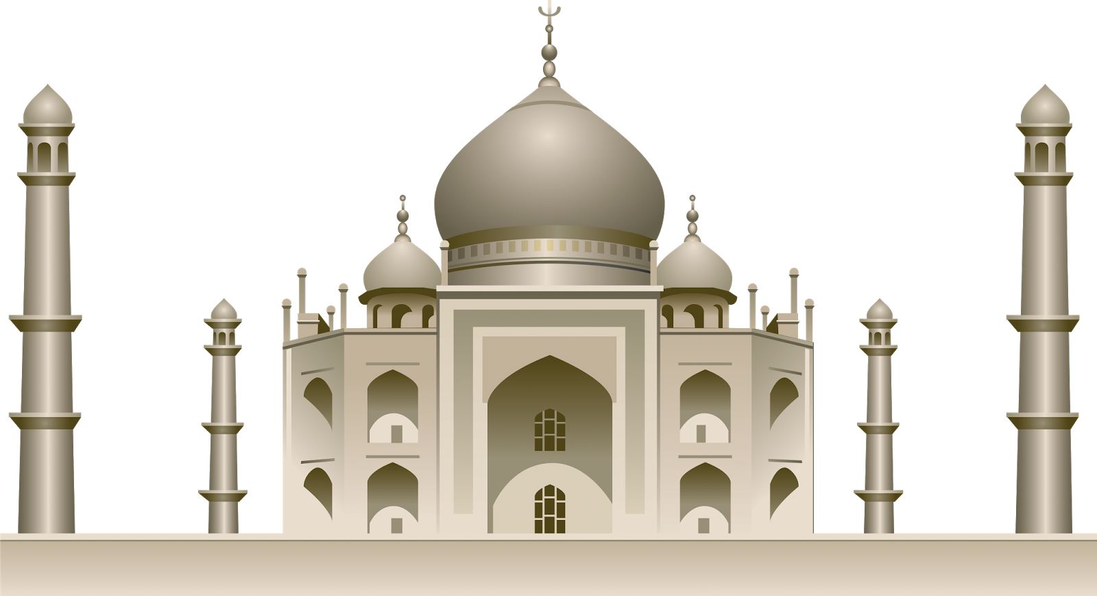 Taj Mahal PNG Vector Images with Transparent background - TransparentPNG