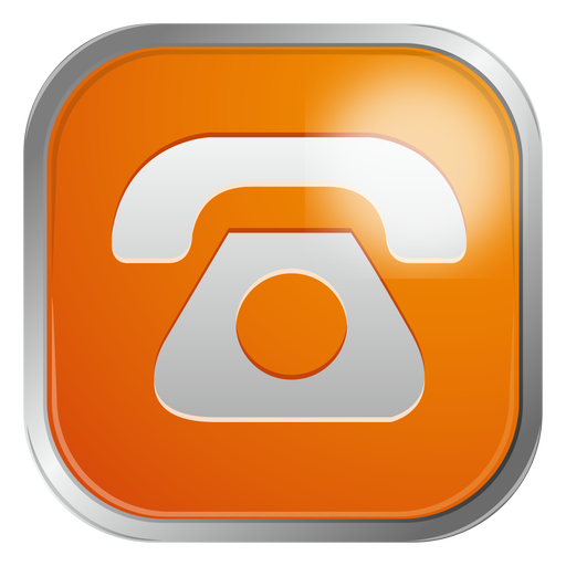 Orange Telephone Icon PNG Transparent Background 512x512px - Filesize ...