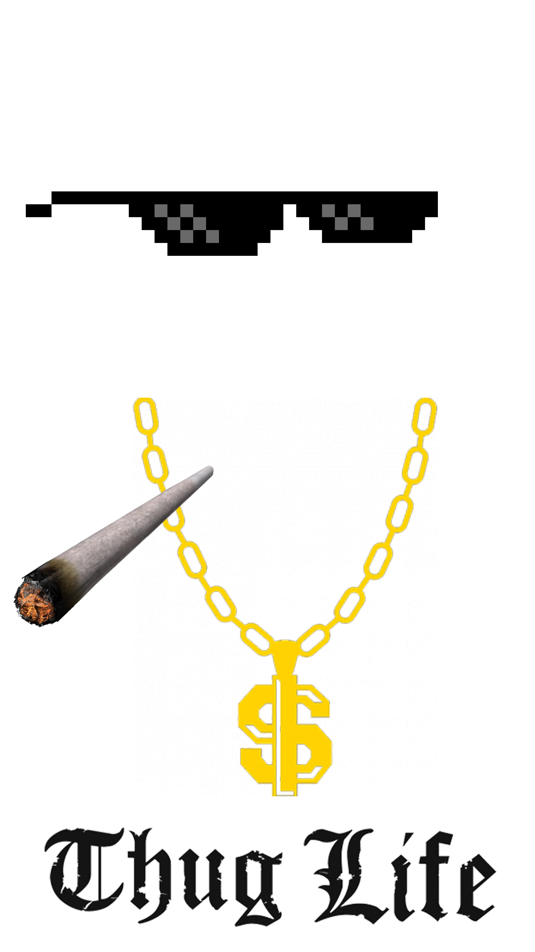 Thug Life Hd Image PNG Transparent Background 1080x1920px - Filesize ...
