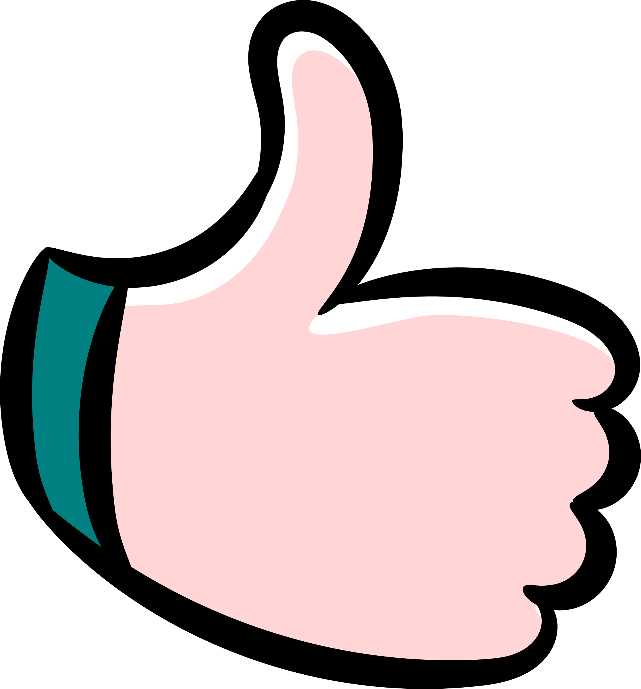 Cute Pink Thumbs Up Sign PNG Transparent Background 2232x2400px ...