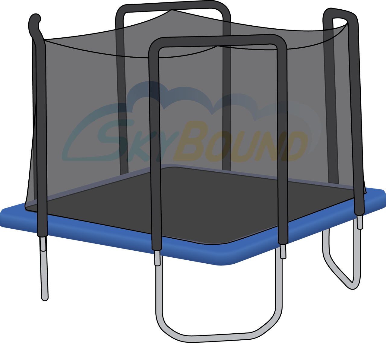 Square Skywalker Trampoline Pad Pictures PNG Transparent Background ...