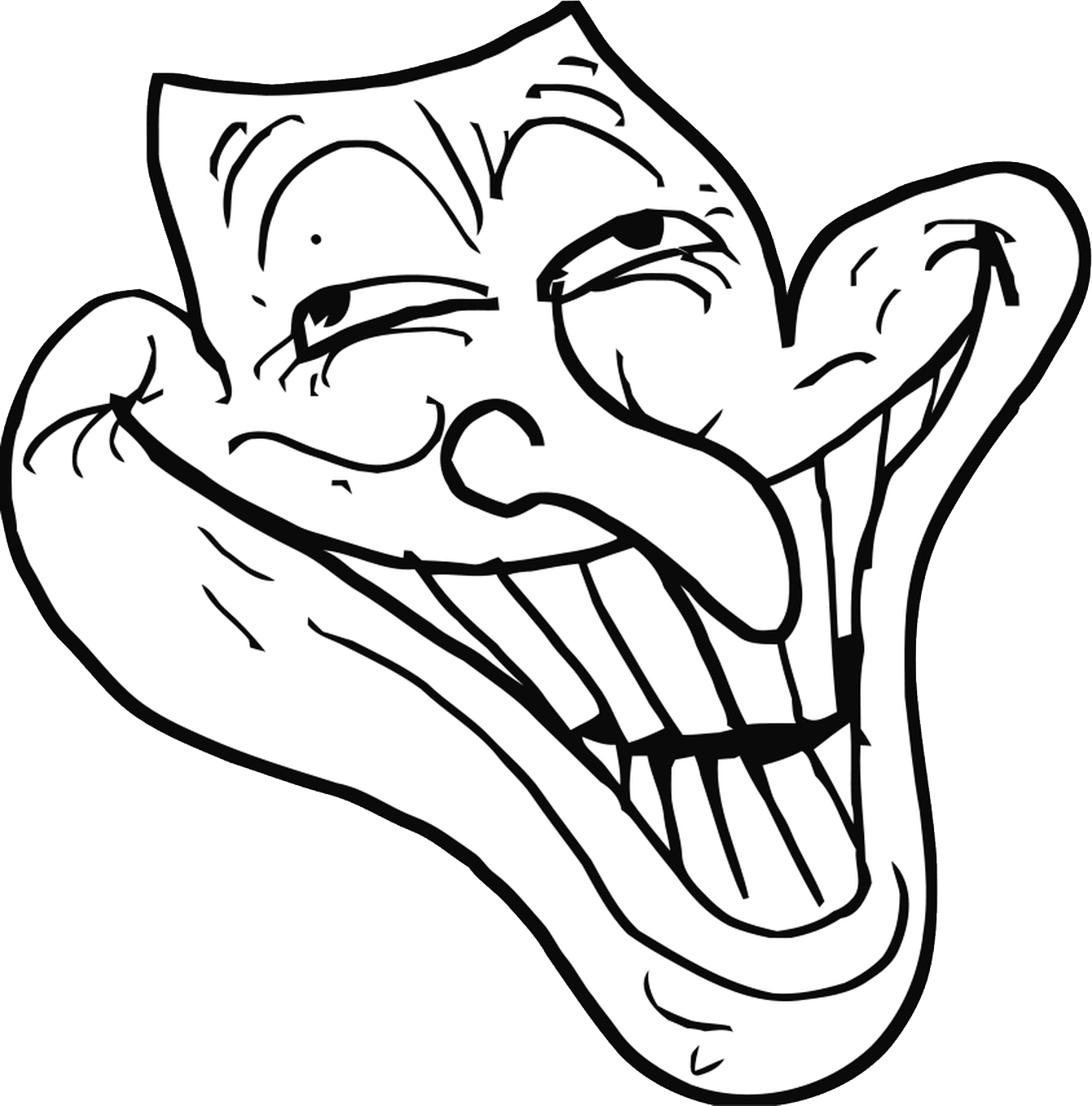 Big Mouthed Trollface Images Free Download PNG Transparent Background ...