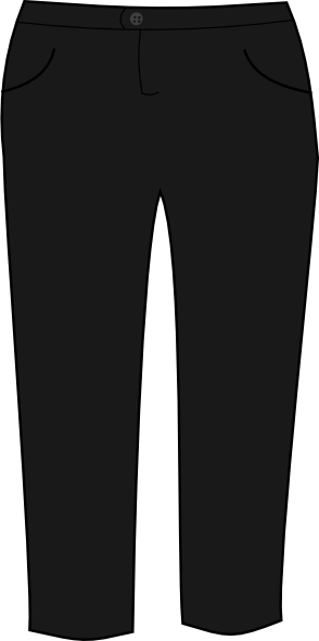 Trousers Black Clip Art At PNG Transparent Background 294x590px ...