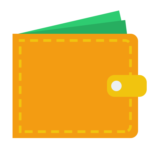 Yellow Wallet Icon Clipart PNG Transparent Background 512x512px ...